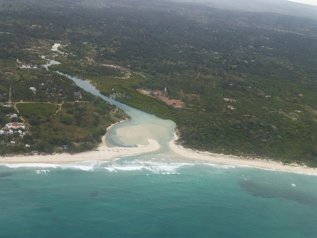 Ukunda Diani Beach airview landing airport