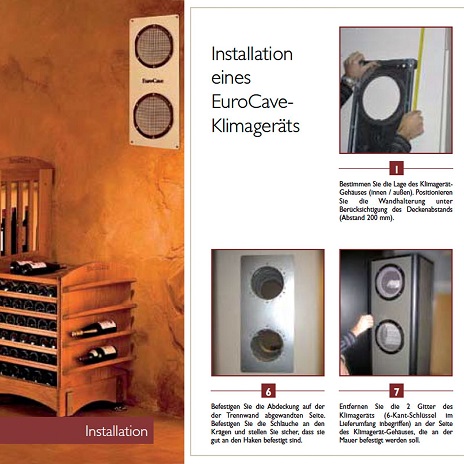 Weinkeller-Klimagerät Eurocave Inoa Klima WineMaster keller des Weins ...
